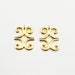 2 Gold Plated Dwennimmen Adinkra Symbol Charms 30-5-7 - Etsy