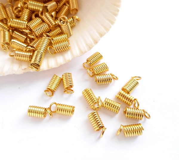 10 Gold Plated Spring Connectors Jewelry Making 17-GO-7 | Etsy
