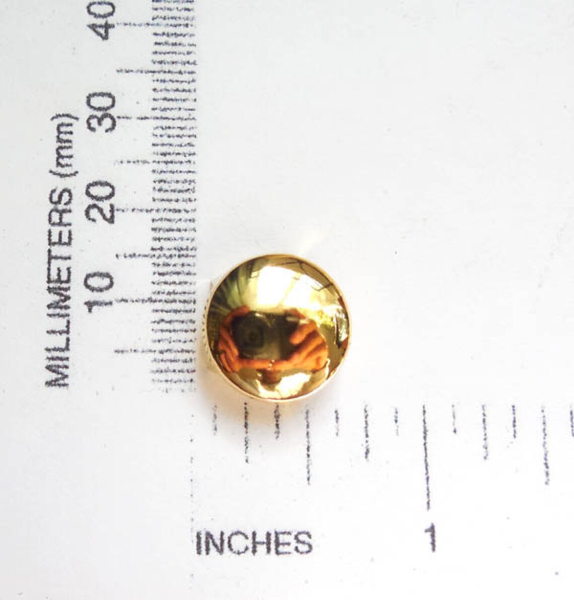 20 Gold Round Dome Studs - 16mm - 32-2-A - Etsy