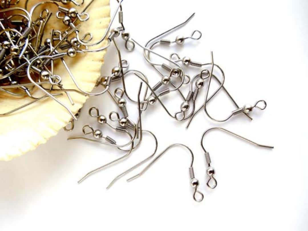 Surgical Steel French Hook Ear Wires - 10 Pairs - 13-15 - Etsy