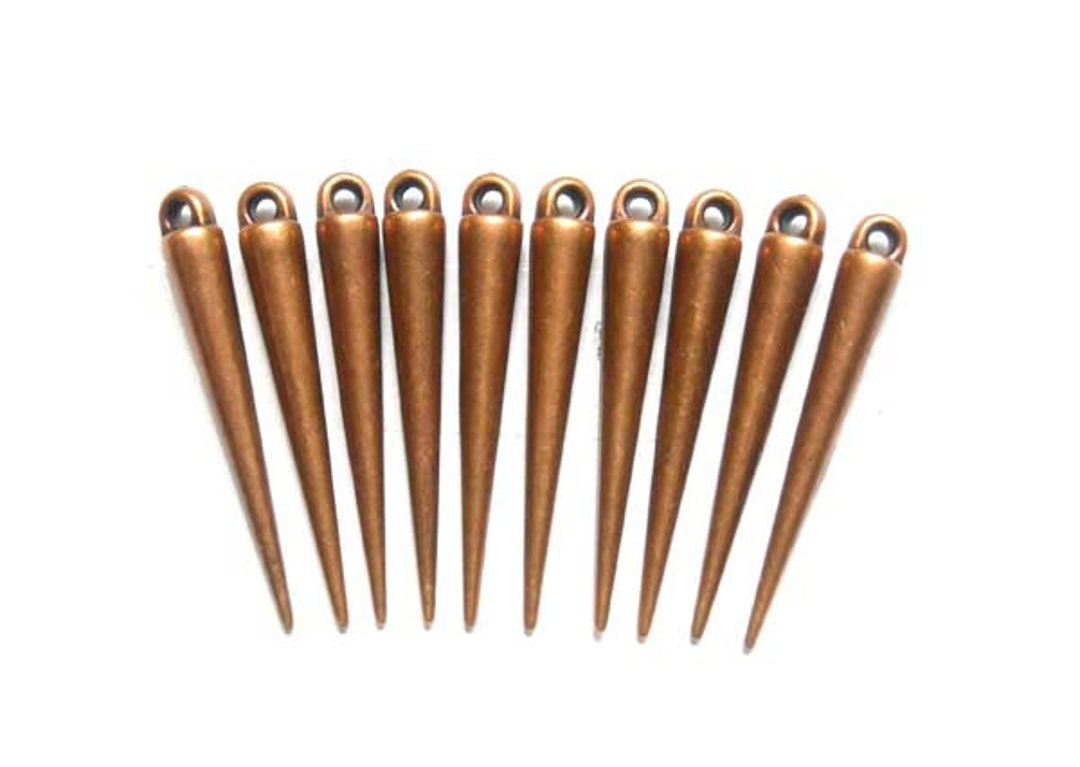 10 Antique Copper Spikes - 6-5-A - Etsy