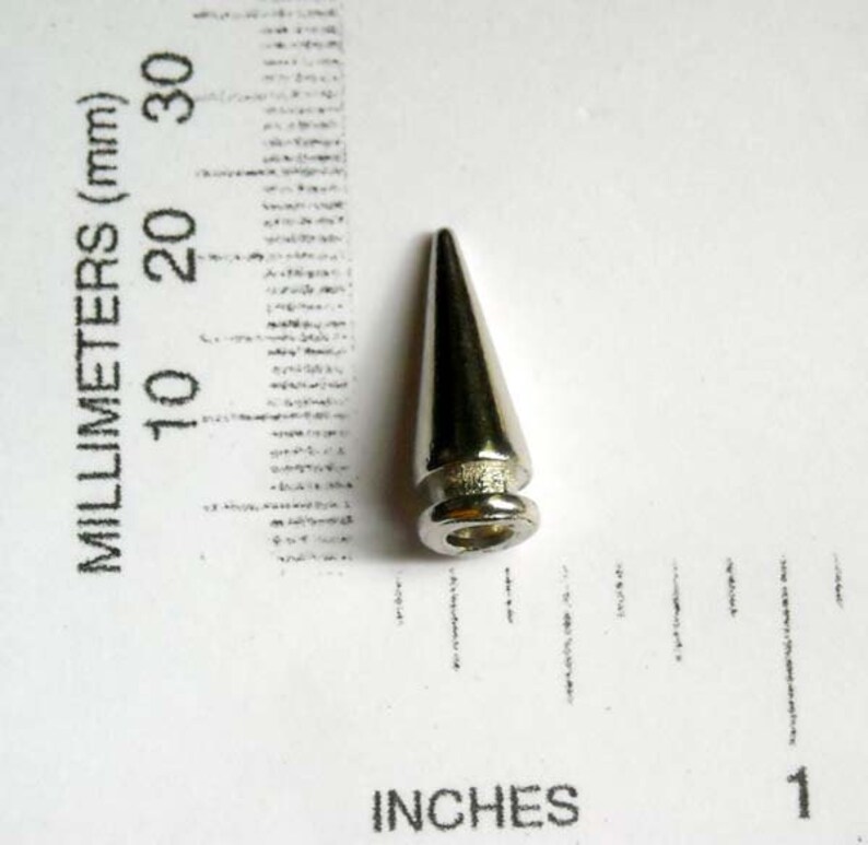 Silver Cone Bullet Spike Studs 10 Sets 41-4-3 - Etsy