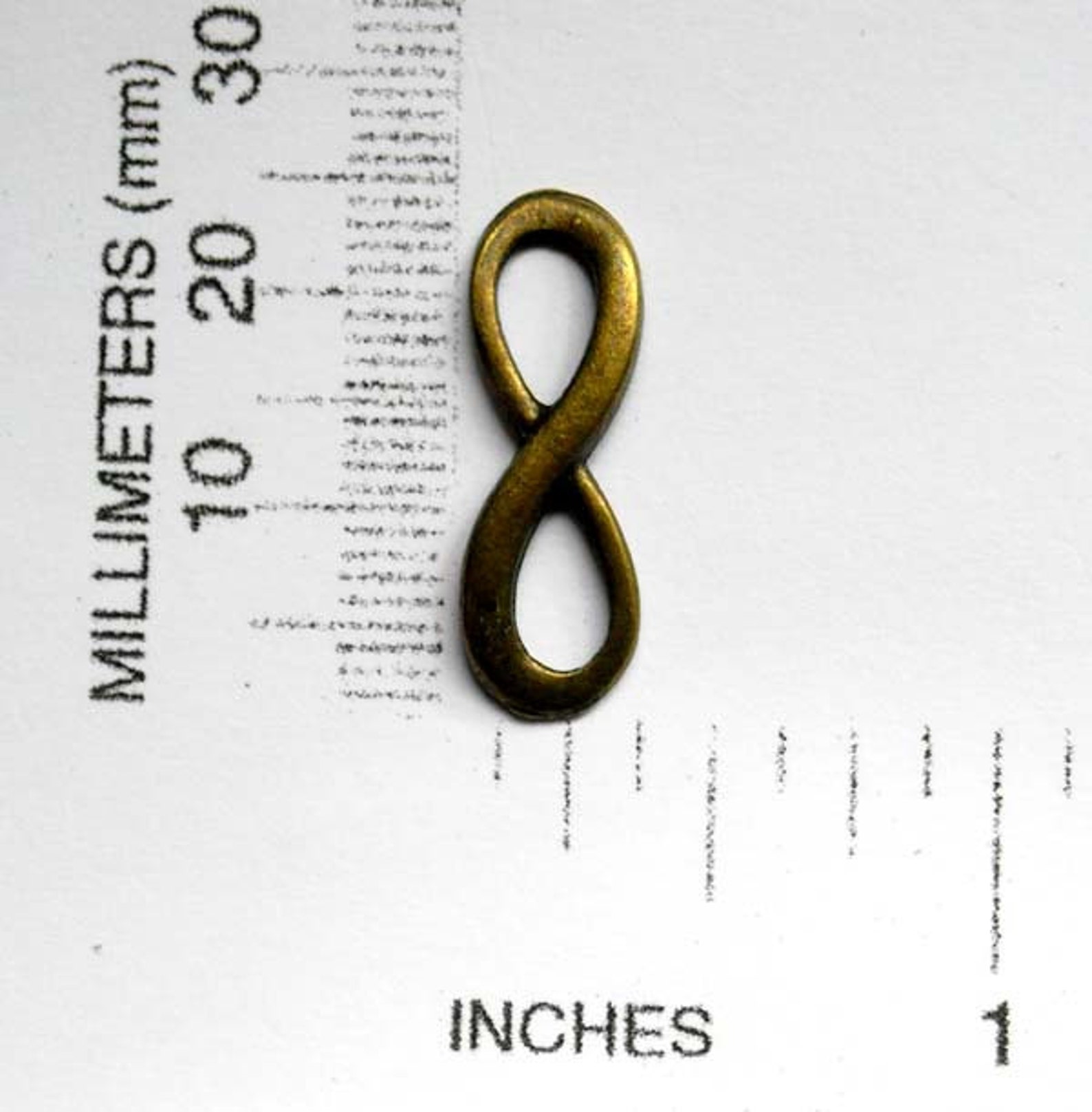 10 Antique Bronze Infinity Symbol Connectors 3-32 - Etsy