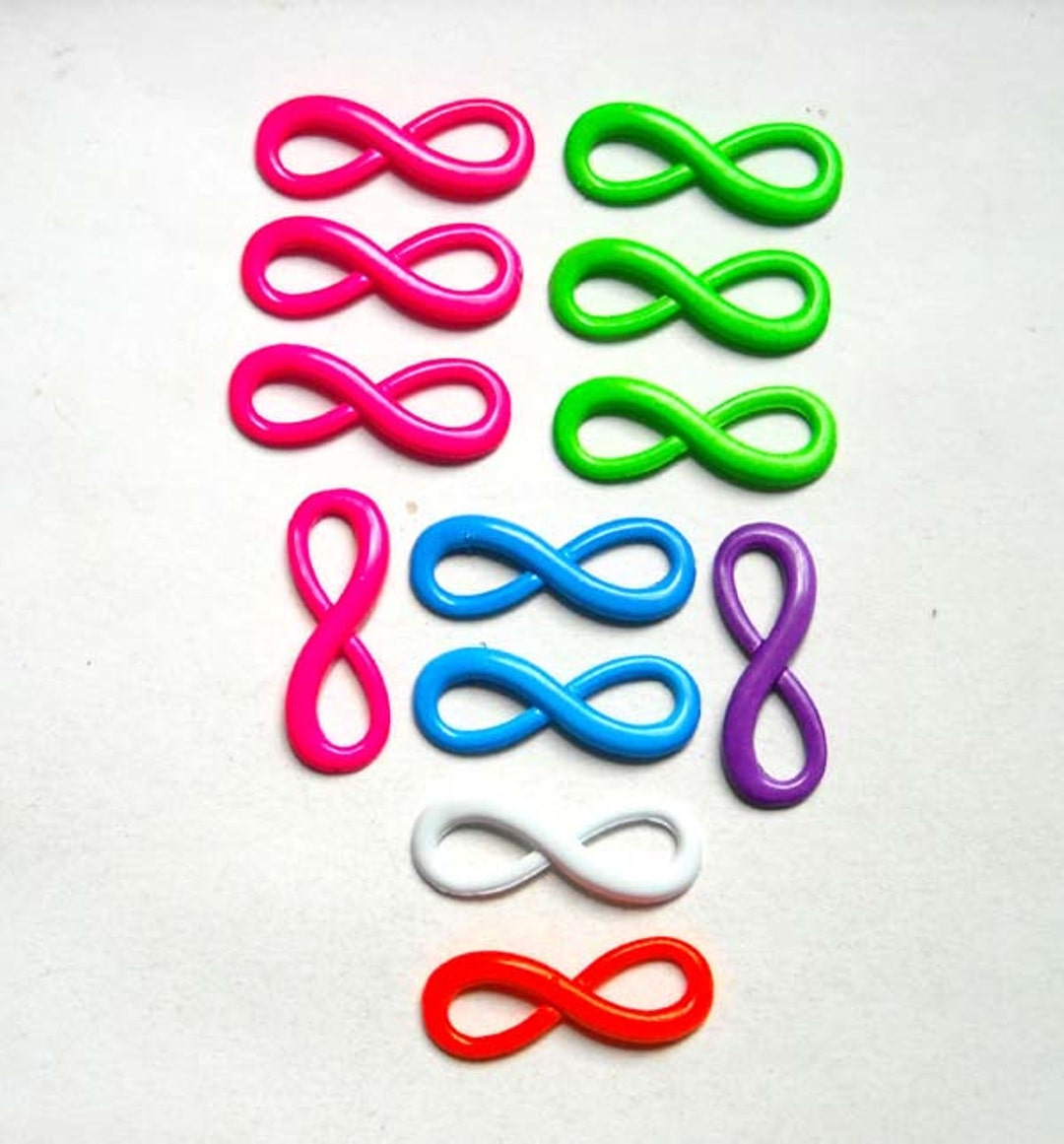 12 Assorted Infinity Symbol Connectors - 3-35 - Etsy