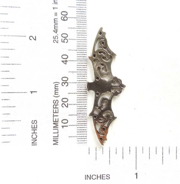 4 Antique Silver Bat Connector/charms 23-24 - Etsy