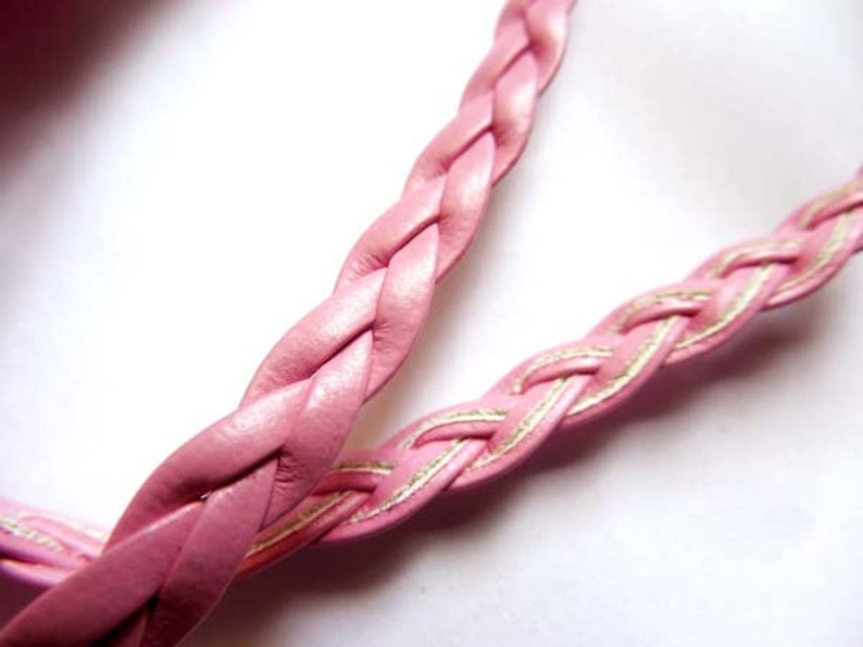5M Pink Braided Leatheroid Cord 5mm 20-33-15 - Etsy