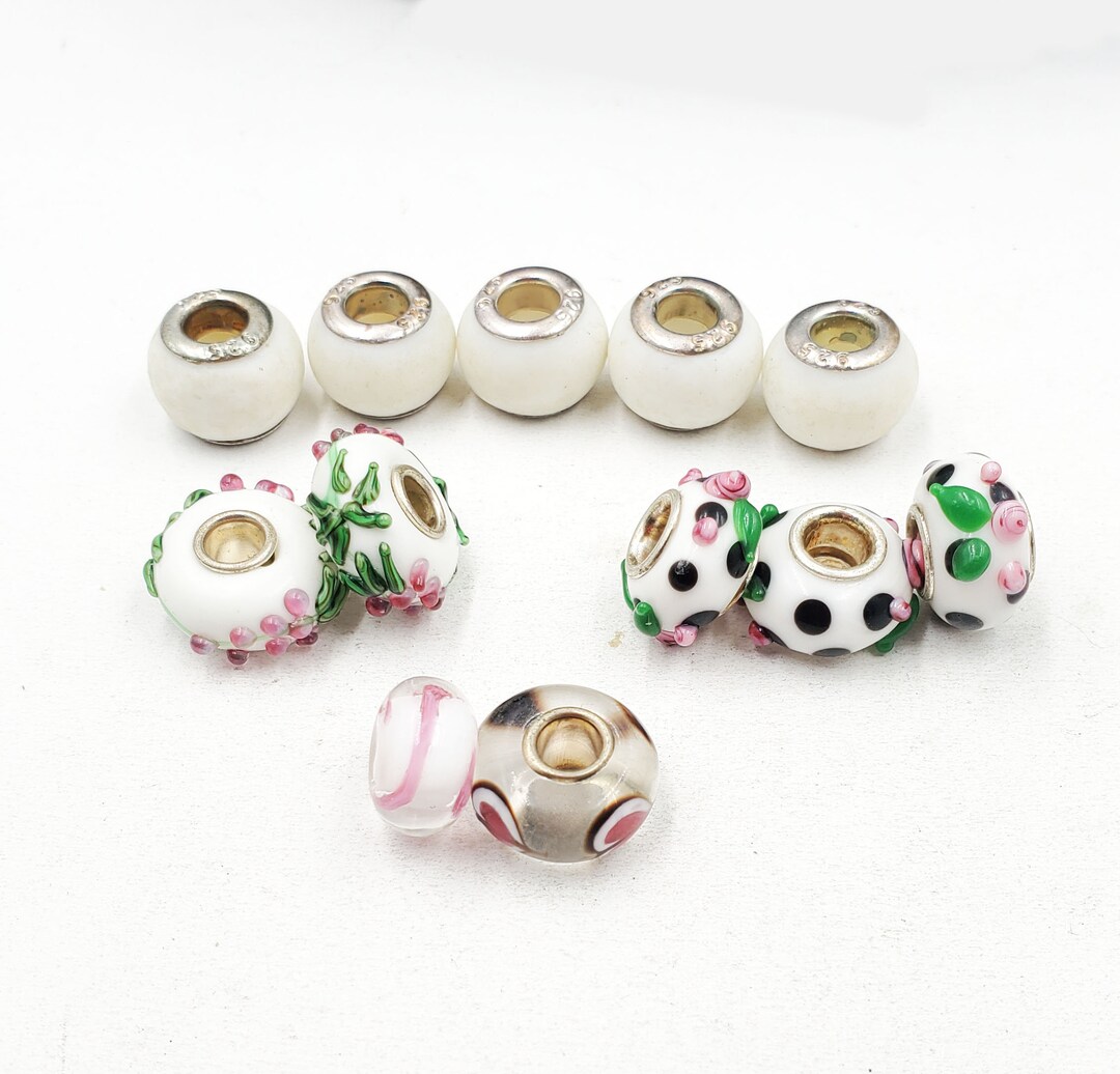 12 Assorted Large Hole Beads - 28-3 - Etsy