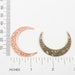 4 Crescent Moon Filigree Charm/connectors in 4 Finishes - 6-23 - Etsy