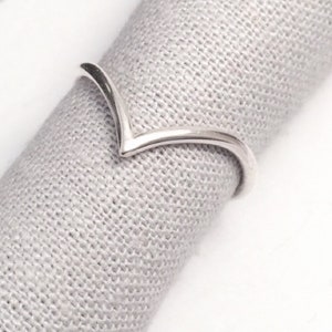 Sterling Silver Chevron Ring | Silver Wishbone Ring | Sterling Silver Ring | Thumb Rings for ...