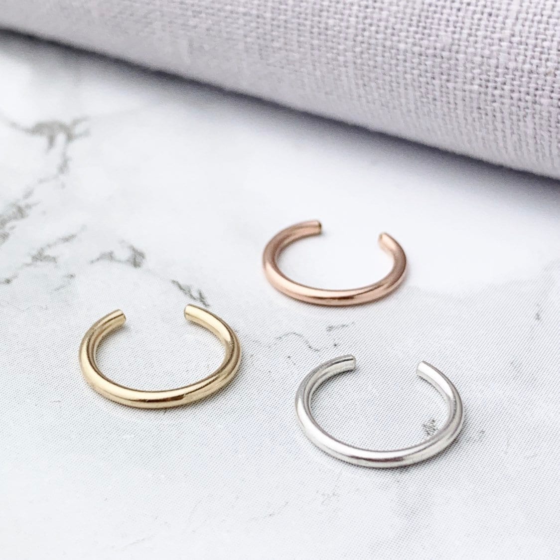 Ear Cuff No Piercing | Minimalist Ear Cuff | Lower Helix | Sterling ...