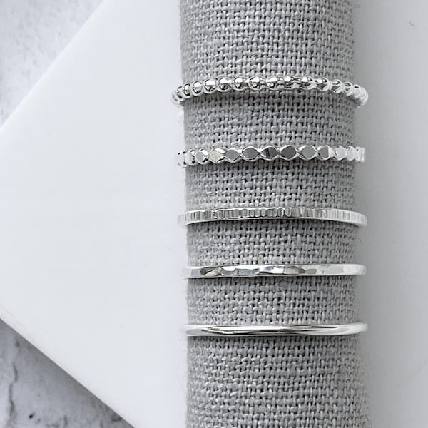 Silver Stacking Ring - Etsy