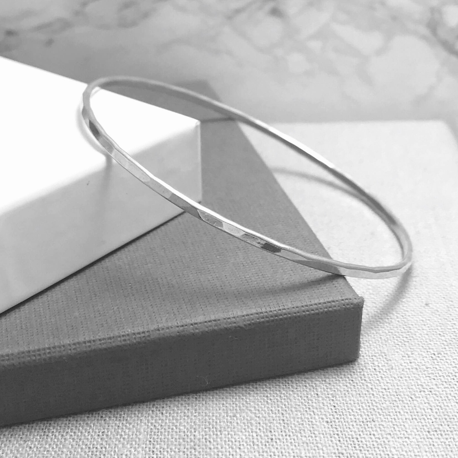 Sterling Silver Bangle Set Silver Bangle Smooth Linear & - Etsy