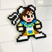Chun Li Street Fighter Video Game Perler Bead Art Keychain Backpack ...