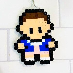 Stranger Things Eleven Perler Beads Art 11 Keychain - Etsy
