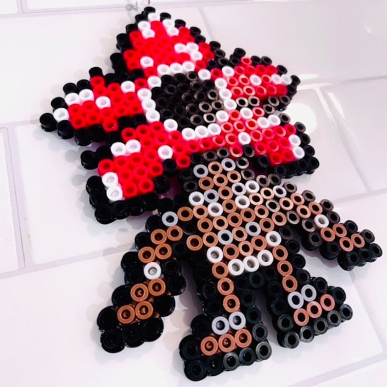 Stranger Things Demogorgon Perler Beads Art Keychain Backpack Bling ...