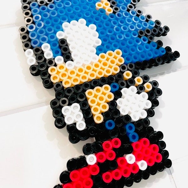 Sonic the Hedgehog Perler Bead - Etsy