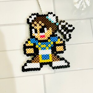 Chun Li Street Fighter Video Game Perler Bead Art Keychain - Etsy