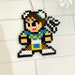 Chun Li Street Fighter Video Game Perler Bead Art Keychain Backpack ...