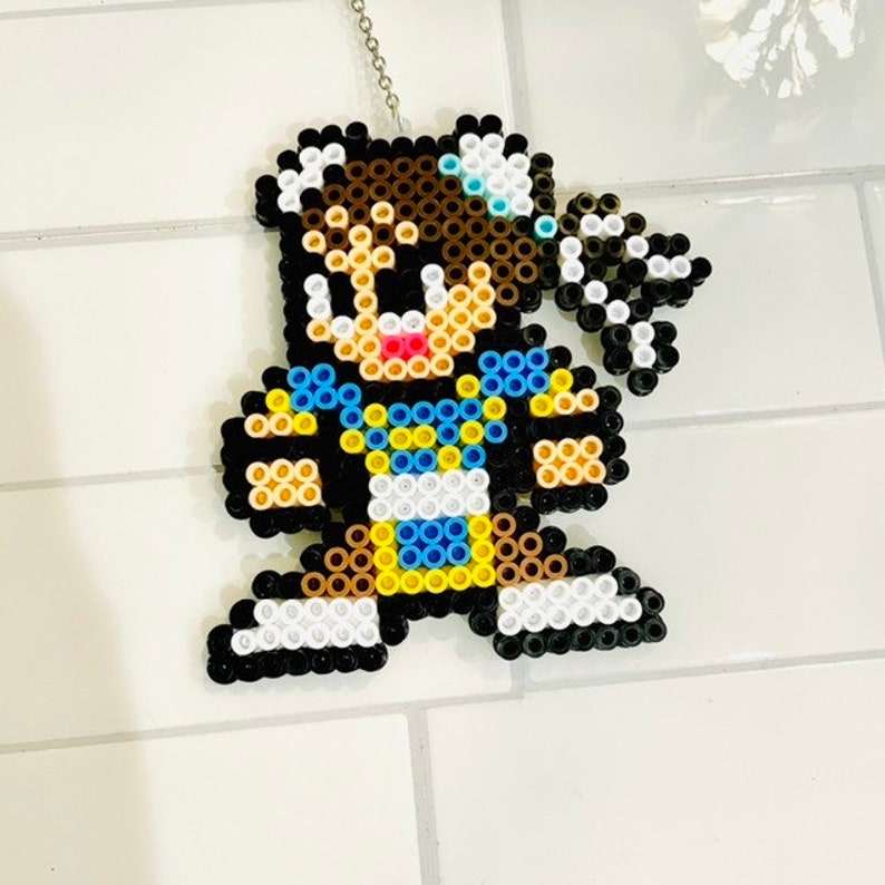 Chun Li Street Fighter Video Game Perler Bead Art Keychain - Etsy