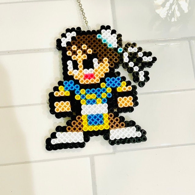 Chun Li Street Fighter Video Game Perler Bead Art Keychain Backpack ...
