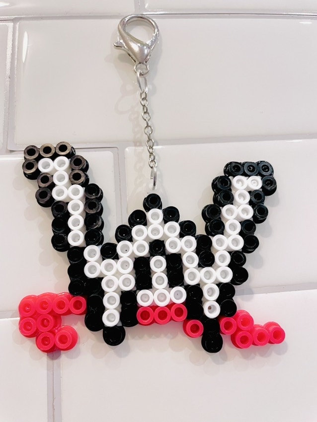 WWE Superstar Logo Perler Bead Art Handmade Keychain Backpack Bling ...