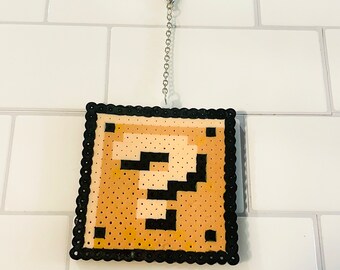 Perler Bead Super Mario Question Mark Cube - Etsy