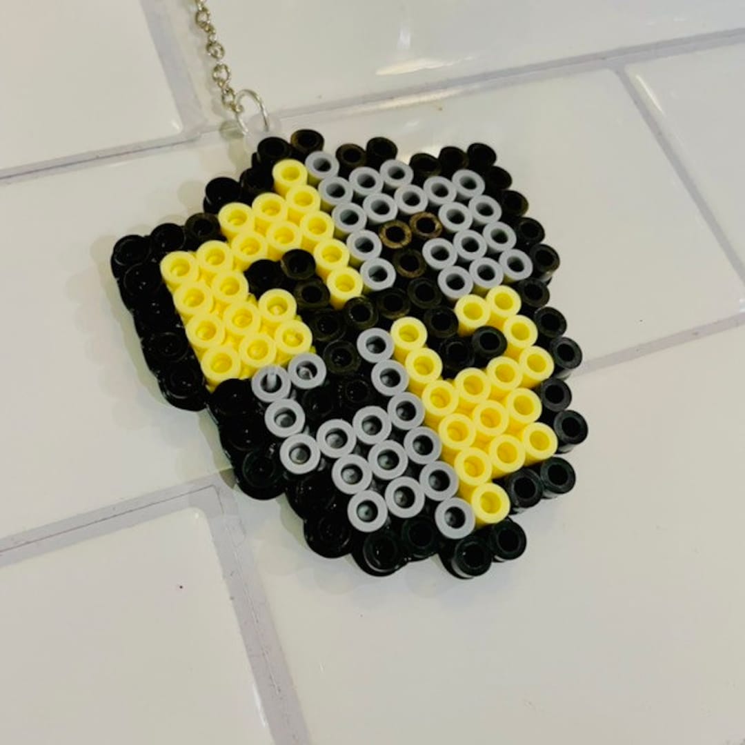 Hufflepuff House Crest Harry Potter Perler Bead Art Keychain - Etsy UK