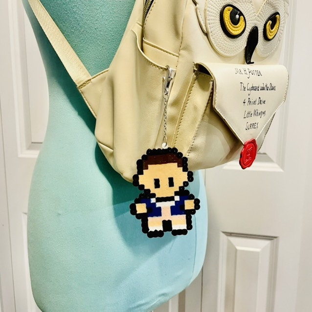 Stranger Things Eleven Perler Beads Art 11 Keychain - Etsy