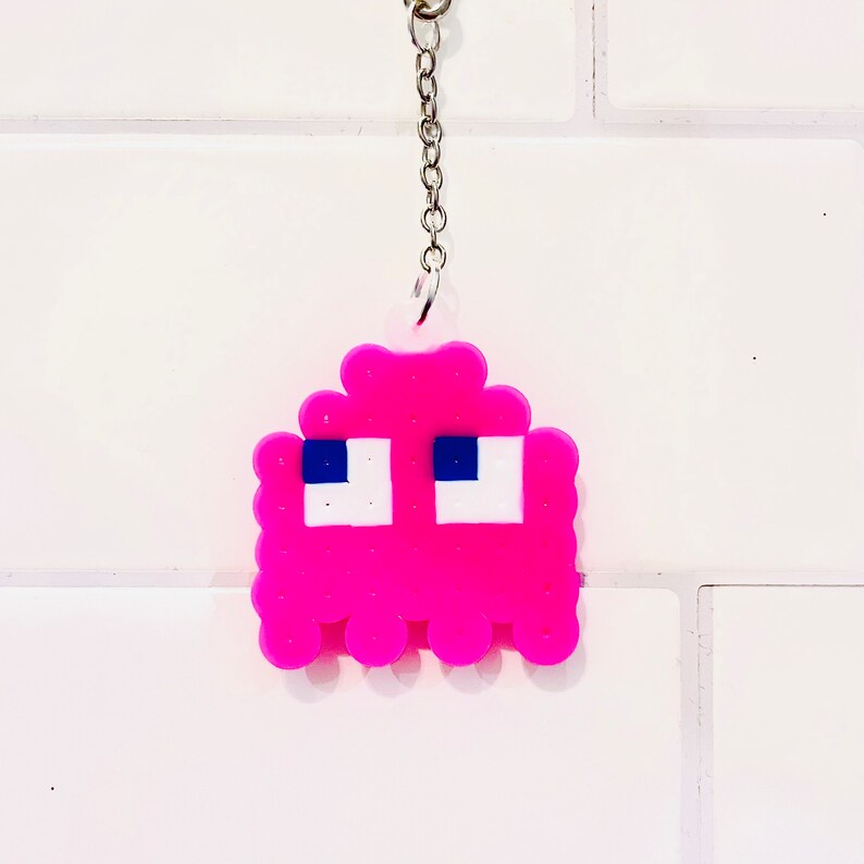 Pacman Ghosts Set Perler Bead Art Keychain Backpack Bling - Etsy UK