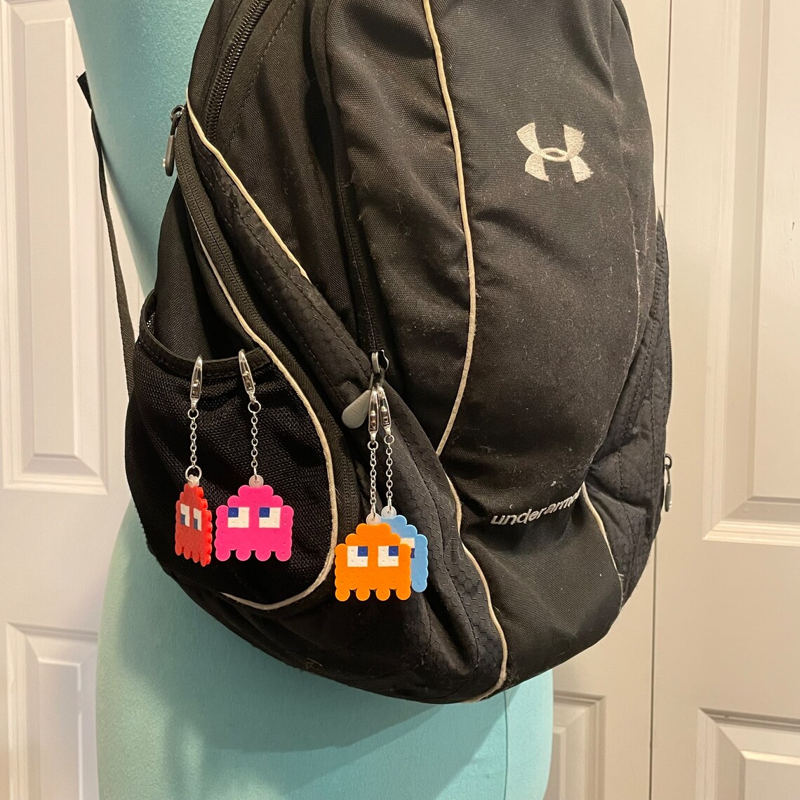 Pacman Ghosts Set Perler Bead Art Keychain Backpack Bling - Etsy UK