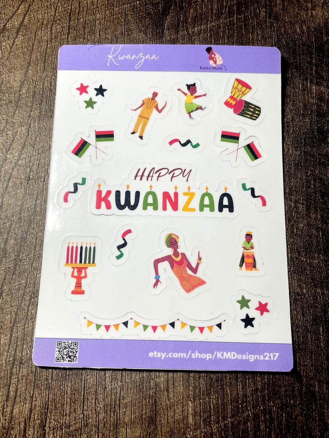 Kwanzaa Sticker Sheet – African Heritage Holiday Stickers ...