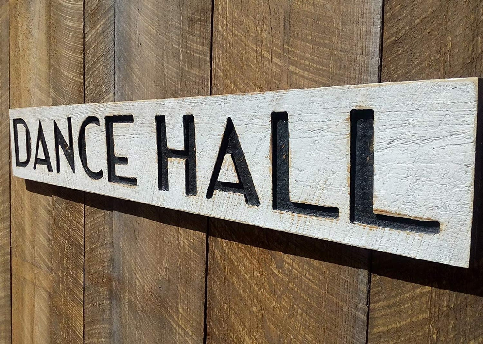 Dance Hall Sign Carved in a 48x8 Solid Wood | Etsy