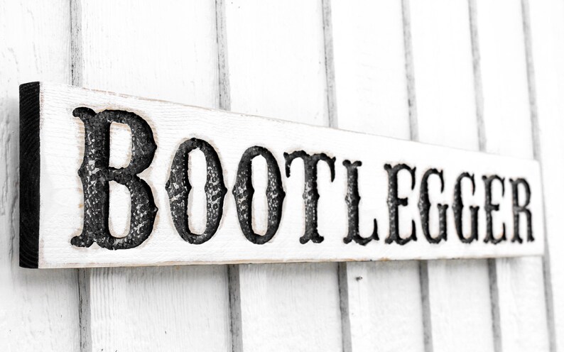 Bootlegger Sign Carved in a 40x6 Solid Wood - Etsy
