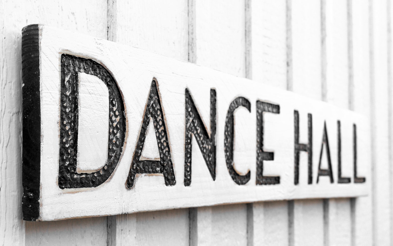 Dance Hall Sign Carved in a 48x8 Solid Wood - Etsy