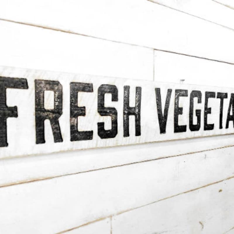 Vegetable Sign - Etsy