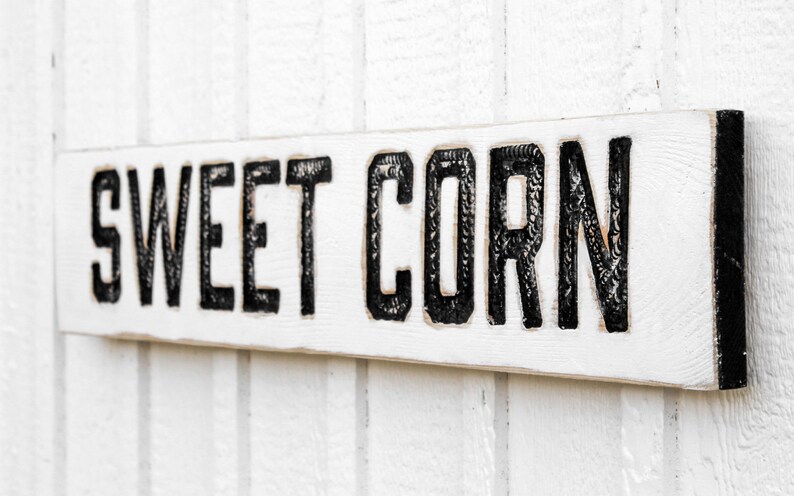 Sweet Corn Sign Carved in a 40x8 Solid Wood Board Rustic - Etsy