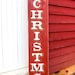 Large Merry Christmas Sign | Carved in Solid Wood | Rustic Distressed ...