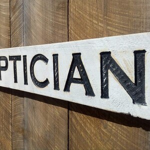Optician Sign Carved in a 40x8 Solid Wood Board | Etsy