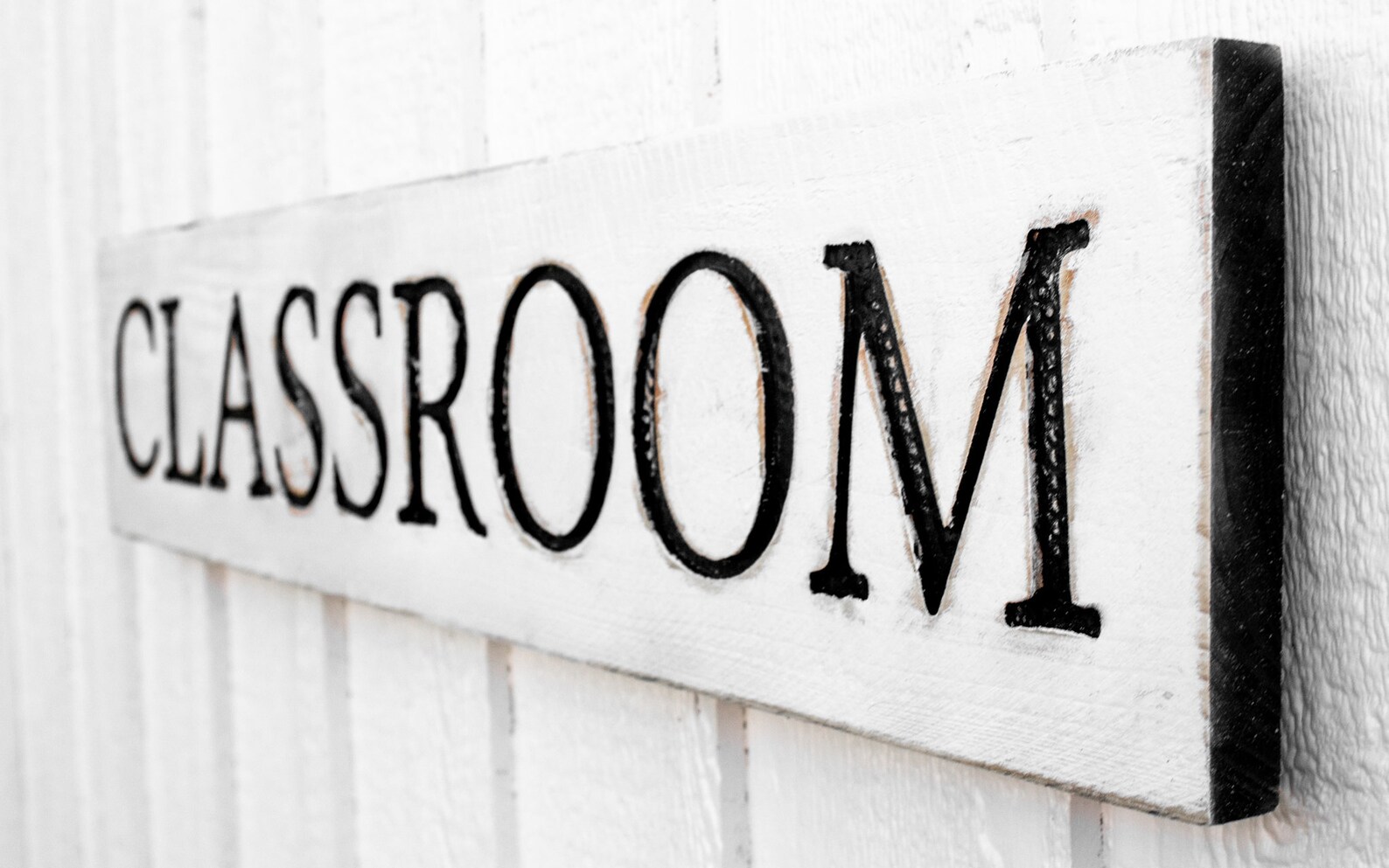 Classroom Sign Carved in a 40x8 Solid Wood Board - Etsy