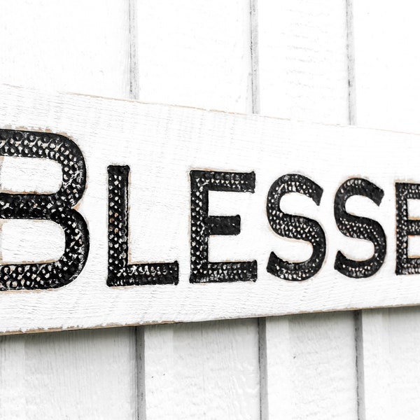 Wooden Blessed Sign - Etsy