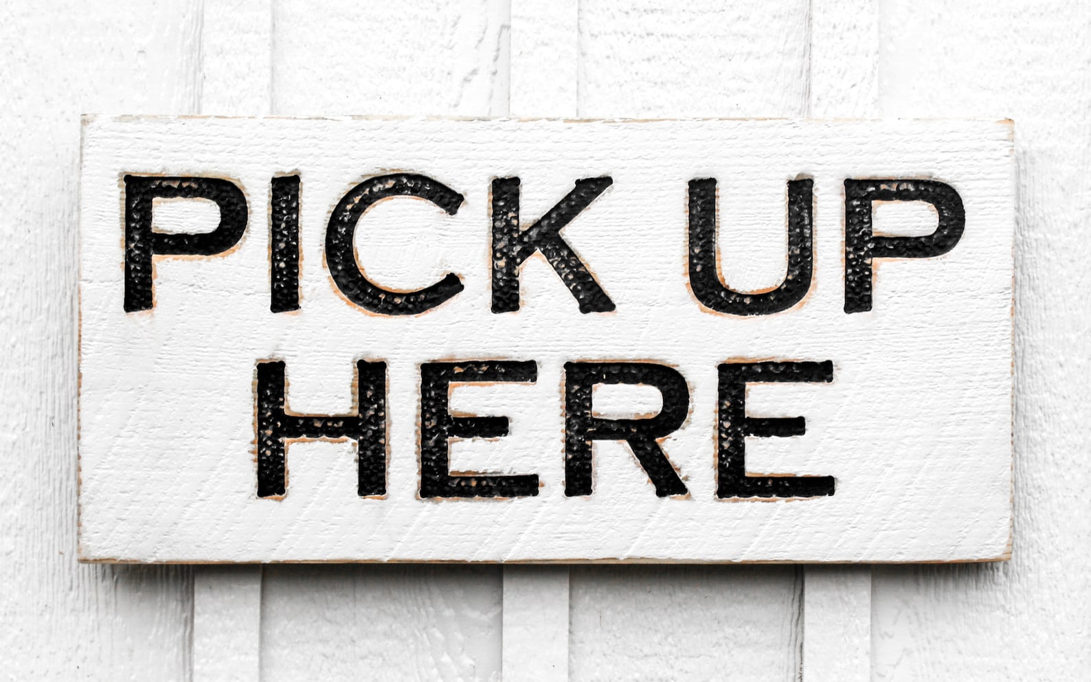 Pick up Here Sign Carved in a 24x12 Solid Wood - Etsy