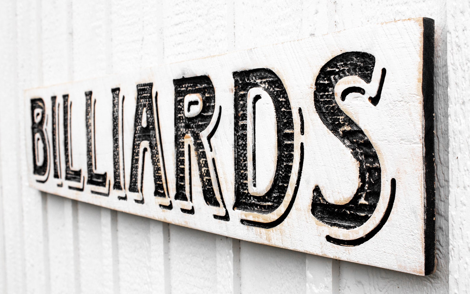 Carved Billiards Sign – Rustic Farmhouse Wood Wall Decor - Etsy