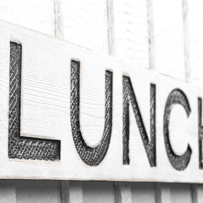 On Lunch Sign - Etsy