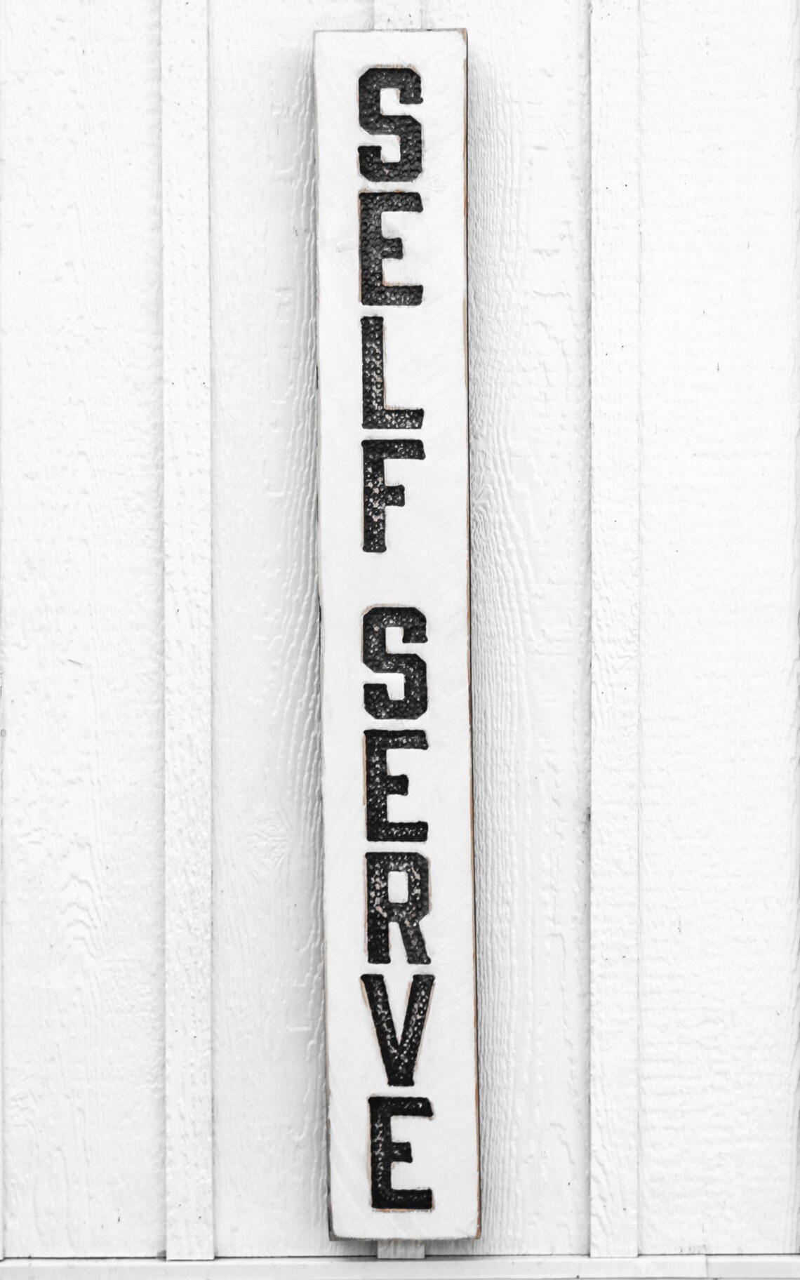 Vertical Self Serve Sign Carved in a 6 X 45 - Etsy