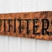 Outfitters Sign Carved in a 40x8 Solid Wood Board Rustic Distressed ...