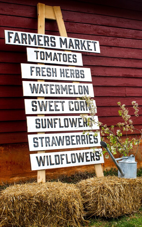 Carved Farmhouse Market Sign DIY Thrift Store Farmhouse Sign Makeover