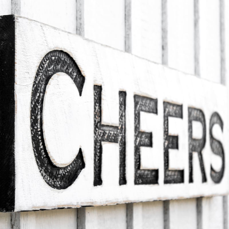 Cheers Sign - Etsy