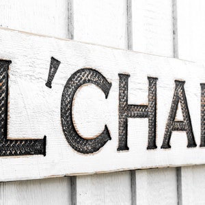 L'chaim Sign - Carved in a Solid Wood Board Rustic Distressed Farmhouse ...