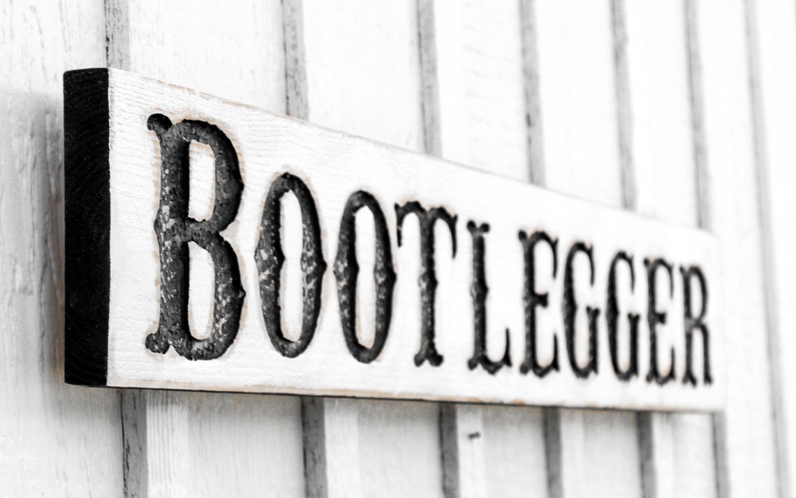 Bootlegger Sign Carved in a 40x6 Solid Wood - Etsy
