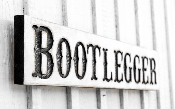Bootlegger Sign Carved in a 40x6 Solid Wood - Etsy